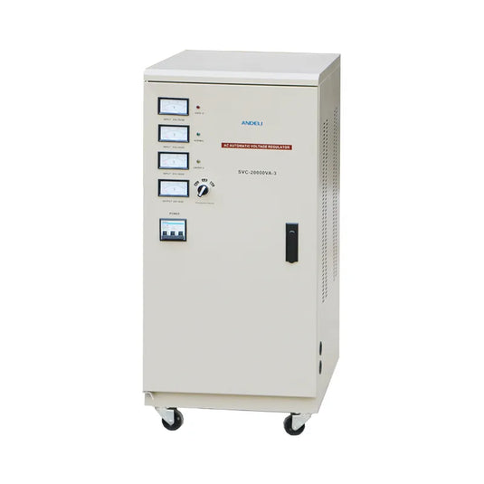 Andeli Fully Automatic AC Voltage Stabilizer SVC 20000 VA 20 KW Three